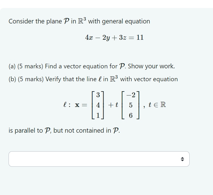 Solved Consider the plane P ﻿in R3 ﻿with general | Chegg.com