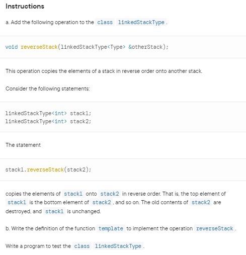 Solved Instructions a. Add the following operation to the | Chegg.com