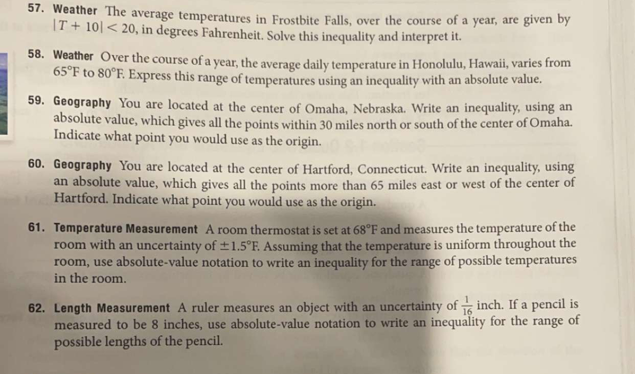 Solved Weather The average temperatures in Frostbite Falls, | Chegg.com
