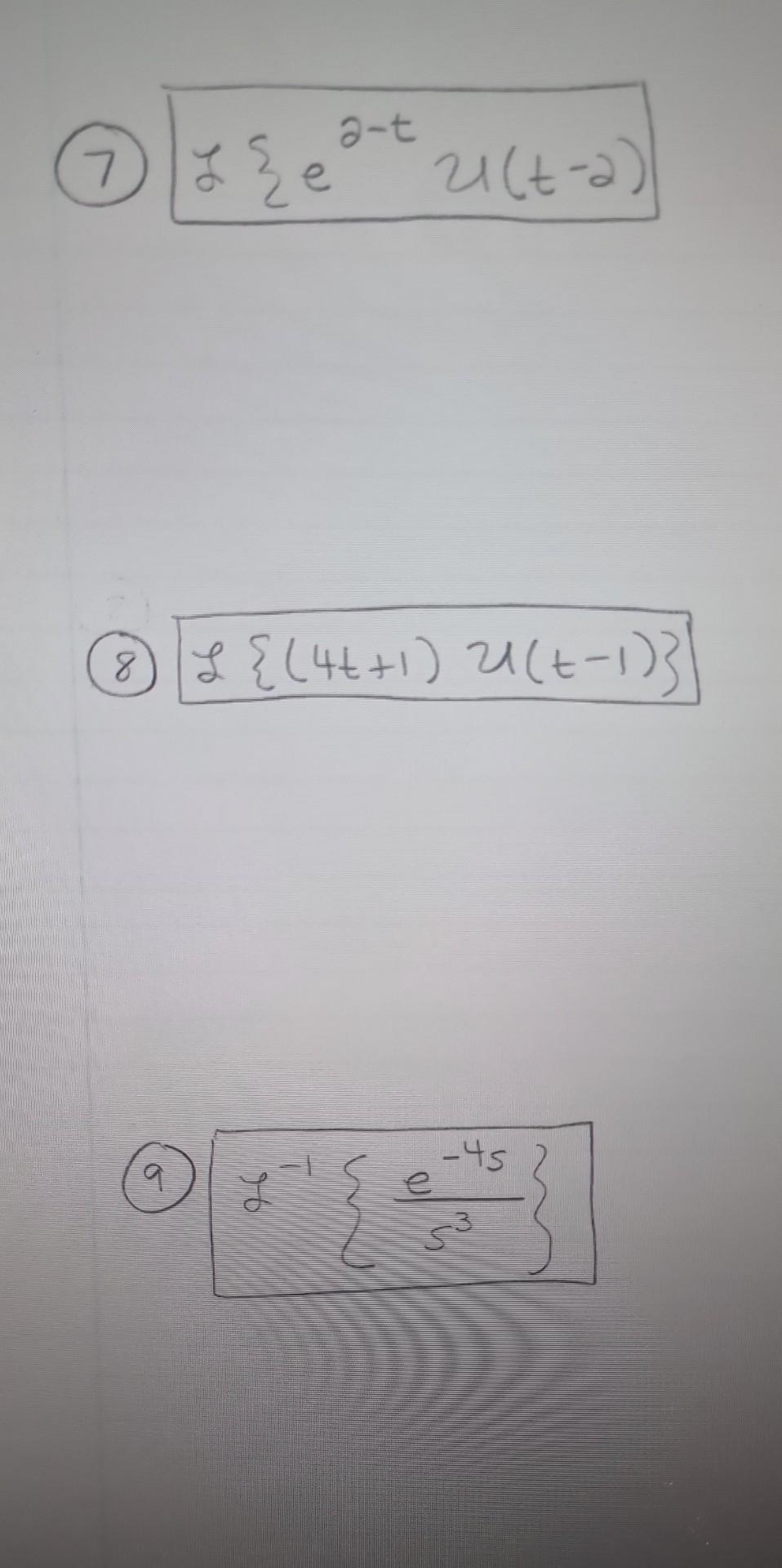 Solved L{ 4t 1 2 T−1 }