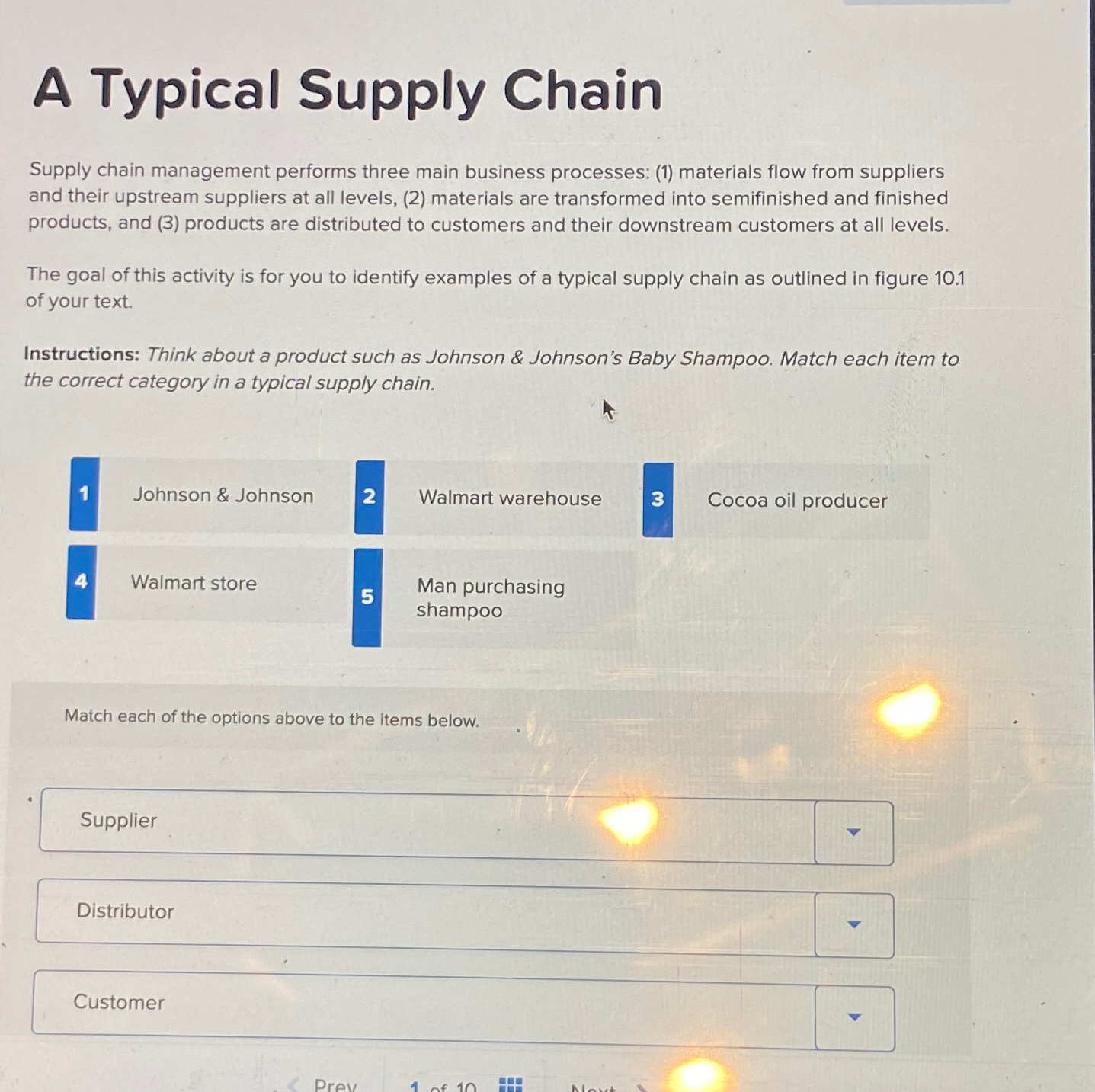 Solved A Typical Supply ChainSupply chain management | Chegg.com