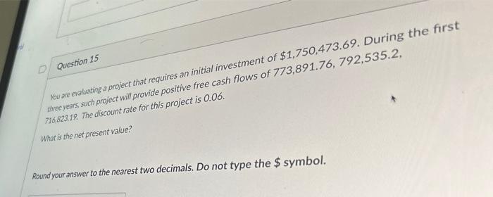 Solved you are evaluating a project that requires an initial | Chegg.com