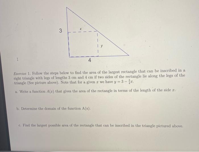 Solved 3 3 1 4 Exercise 1. Follow the steps below to find | Chegg.com