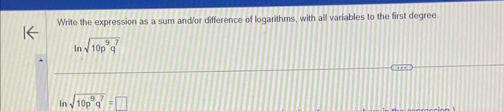 Solved Write the expression as a sum and/or difference of | Chegg.com