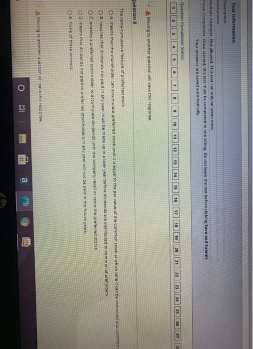 Solved Test Information Description Instructions Multiple | Chegg.com