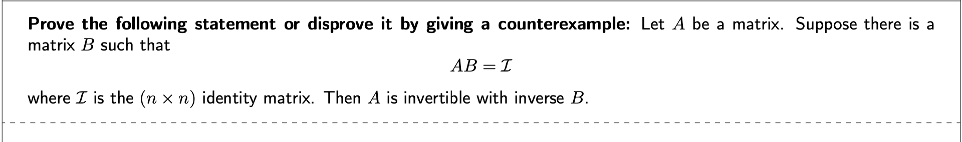 Solved Prove the following statement or disprove it by | Chegg.com