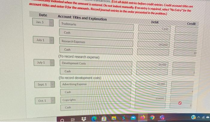 Solved The intangible assets and goodwill reported by | Chegg.com