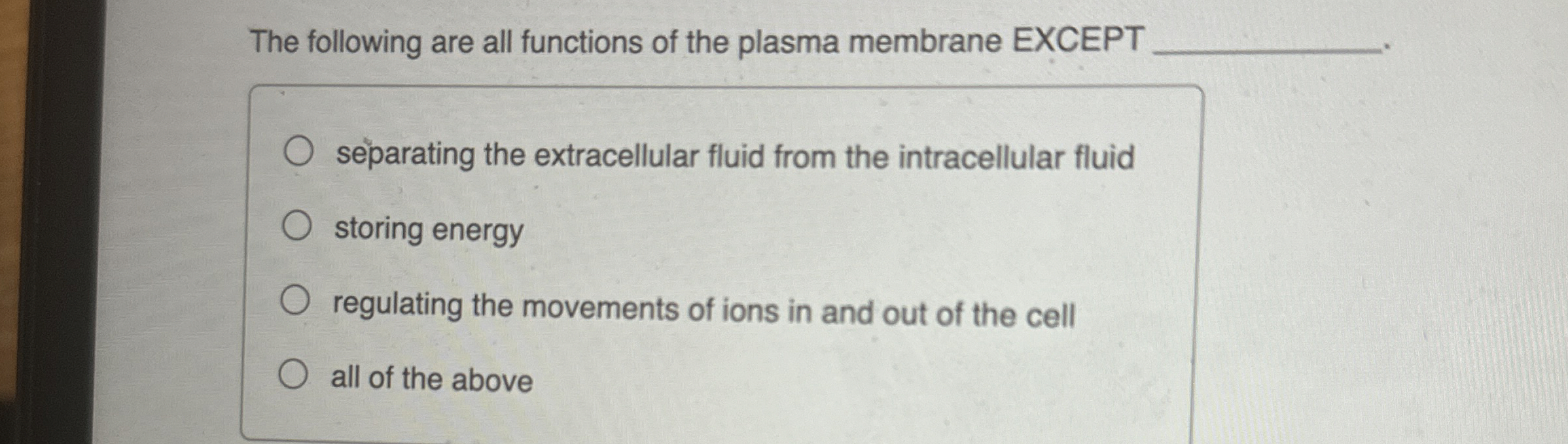 Solved The following are all functions of the plasma | Chegg.com
