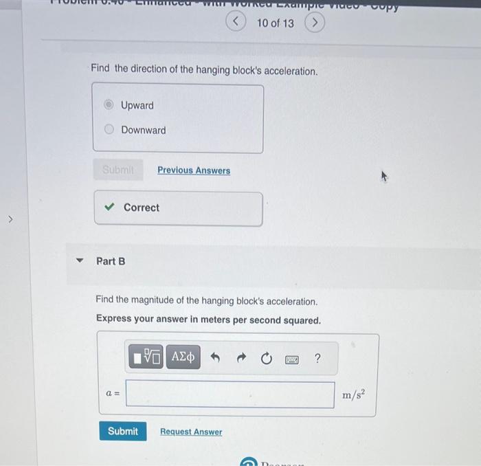 Solved Two blocks are connected by a string, as shown in the | Chegg.com