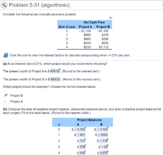 Solved Problem 5-31 (algorithmic) Consider the following two | Chegg.com