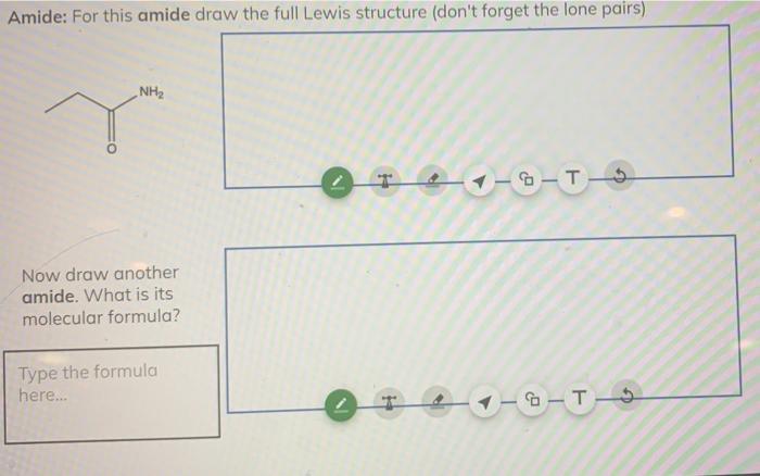 Solved Amide: For this amide draw the full Lewis structure | Chegg.com