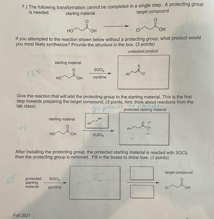Solved (OCHEM) I got these wrong. This is all one problem | Chegg.com