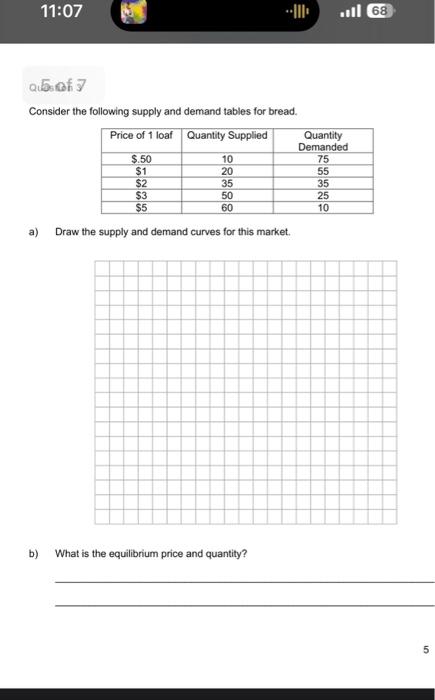 Draw a demand curve or supply curve and label it D1 | Chegg.com
