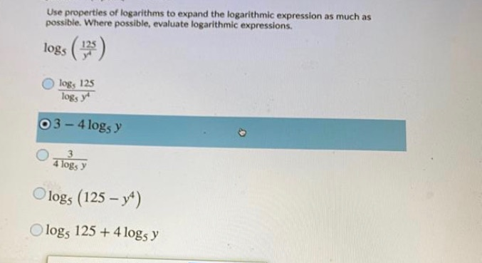 Solved Use properties of logarithms to expand the | Chegg.com