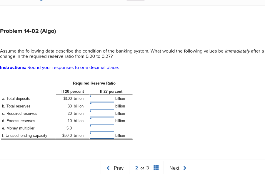Solved Problem 14-02 (Algo)Assume the following data | Chegg.com
