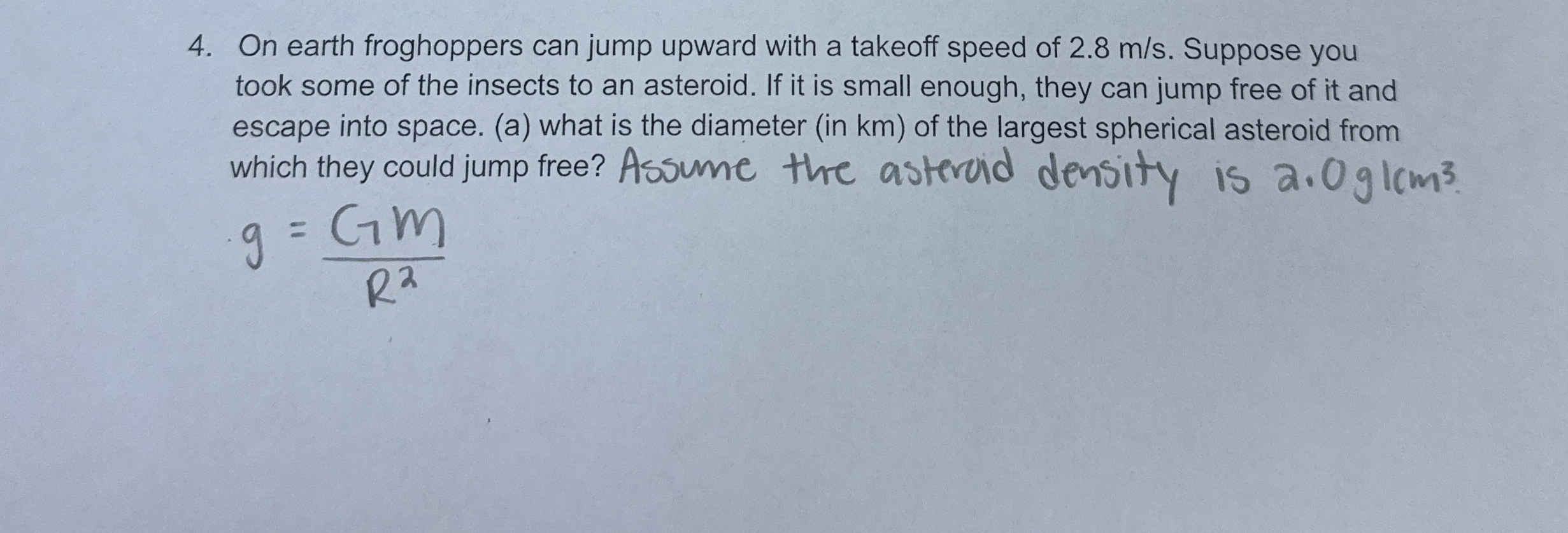 Solved On earth froghoppers can jump upward with a takeoff | Chegg.com