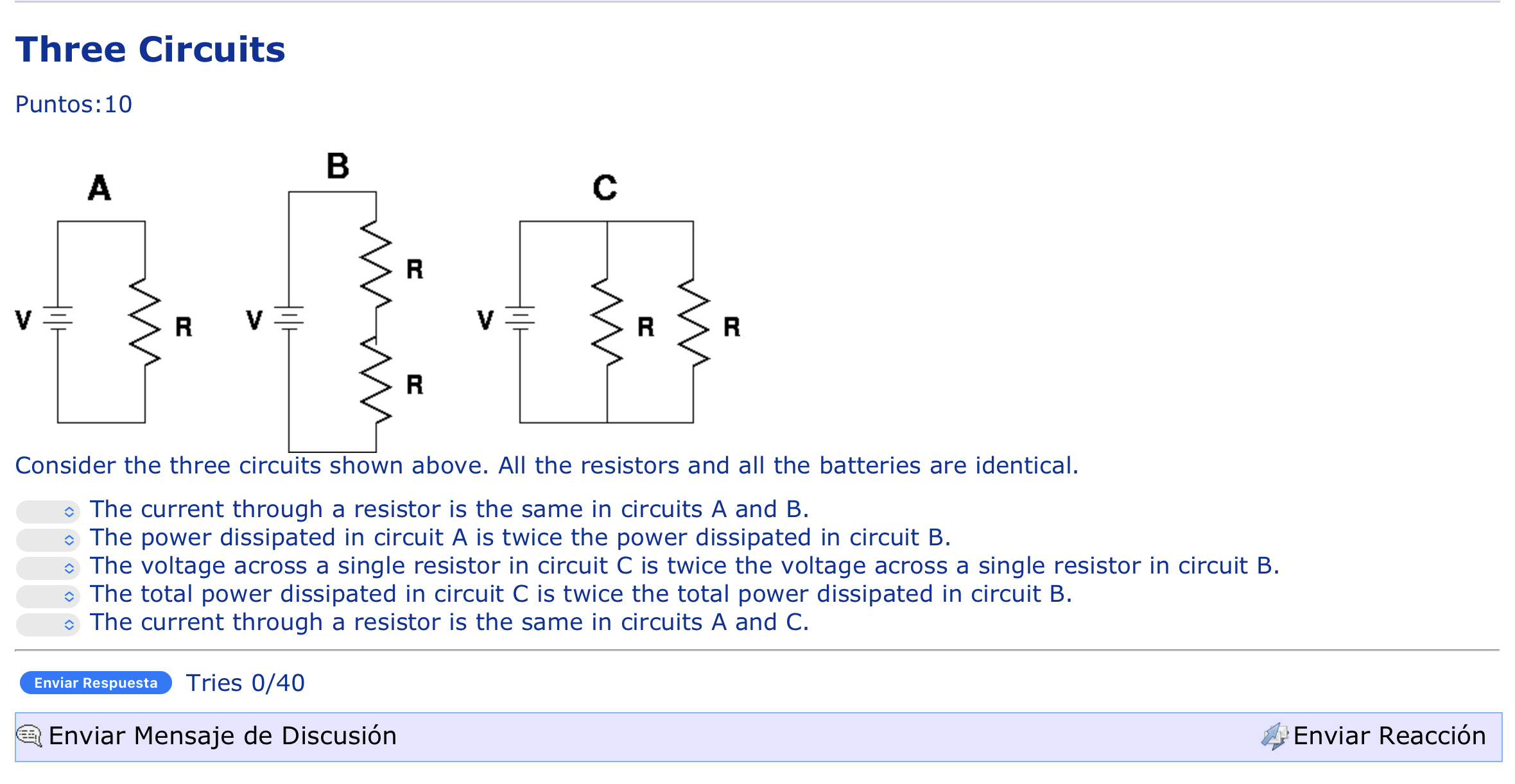 Three CircuitsPuntos:10Consider the three circuits | Chegg.com