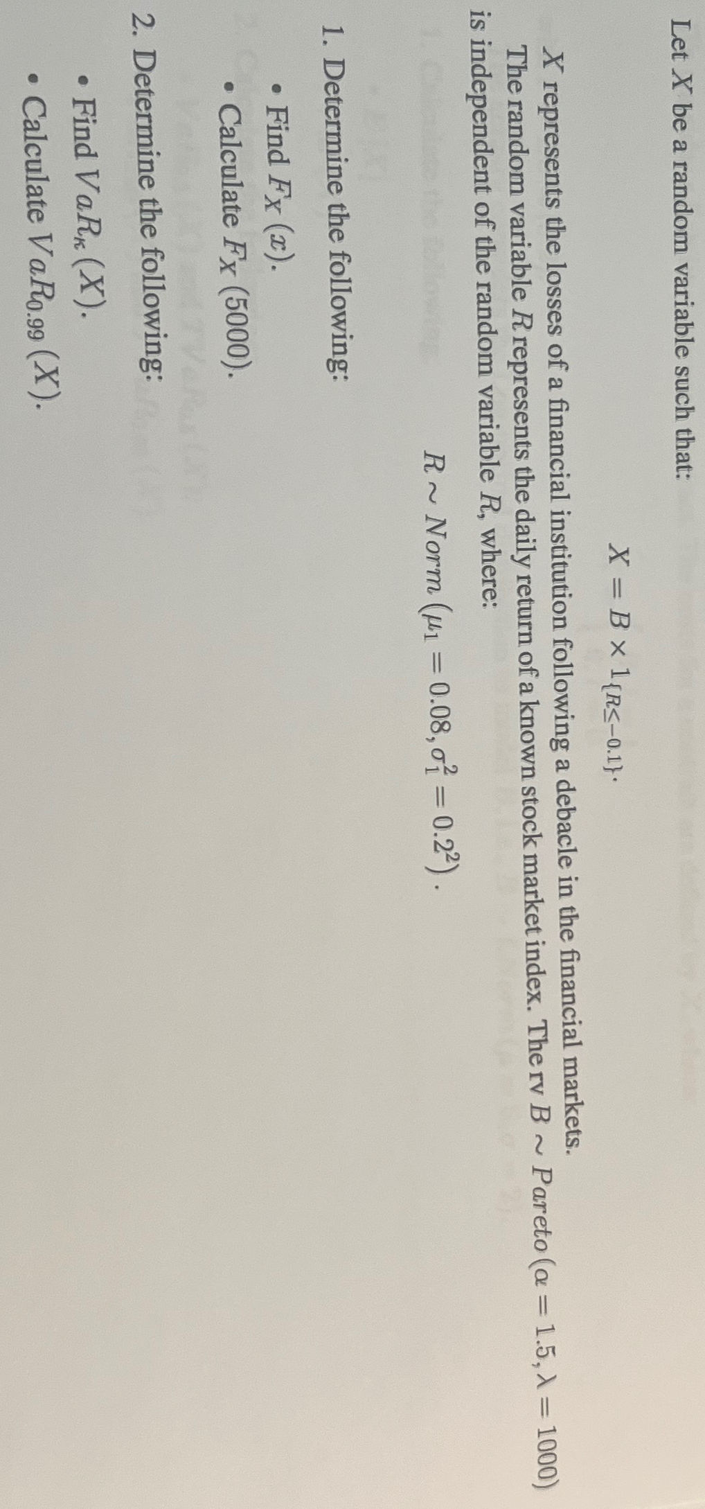 Solved Let x ﻿be a random variable such that:{-0.1x | Chegg.com