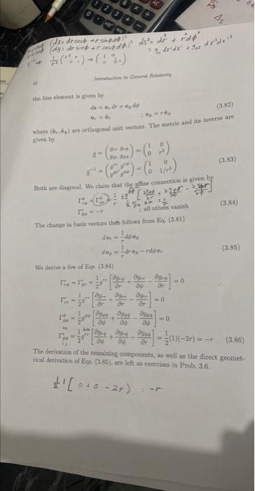 3.6 There are eight elements in the affine connection | Chegg.com