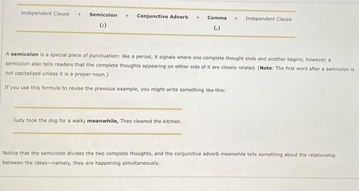 4. Using Conjunctive Adverbs You may already know | Chegg.com