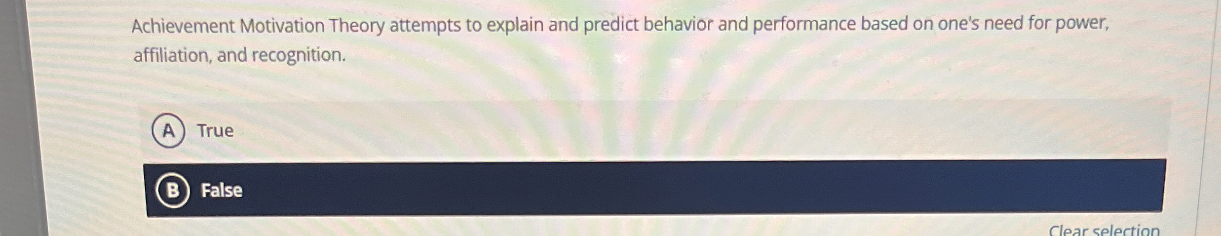 Solved Achievement Motivation Theory attempts to explain and | Chegg.com