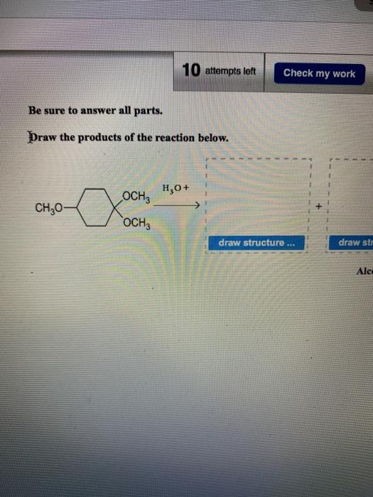 Solved 10 attempts lett Check my work Be sure to answer all | Chegg.com