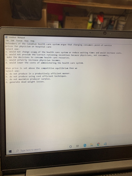 Solved "Untitled - Notepad File Edit Format View Help | Chegg.com