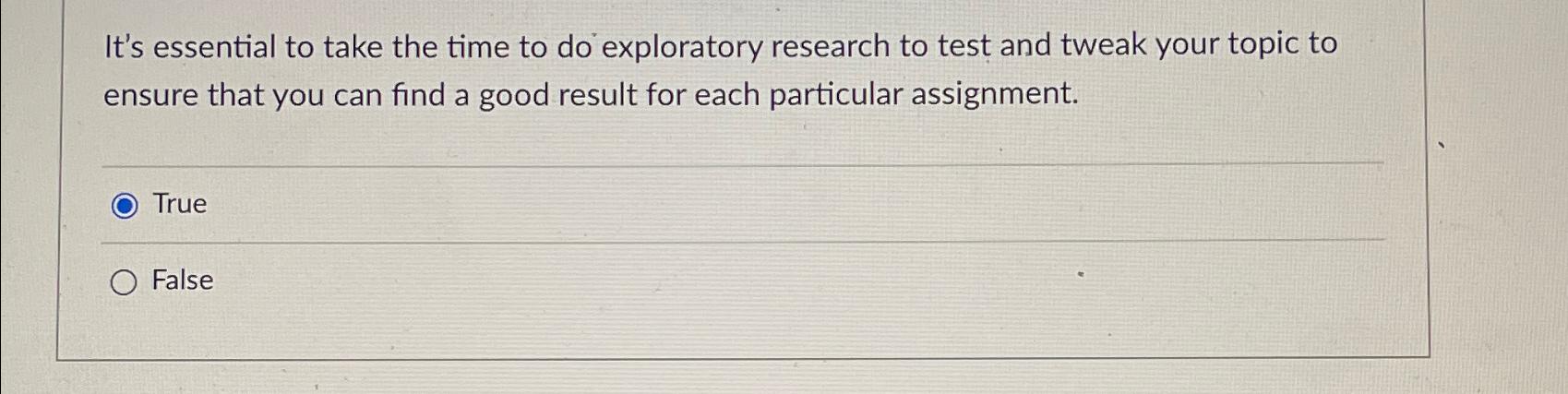 Solved It's essential to take the time to do exploratory | Chegg.com