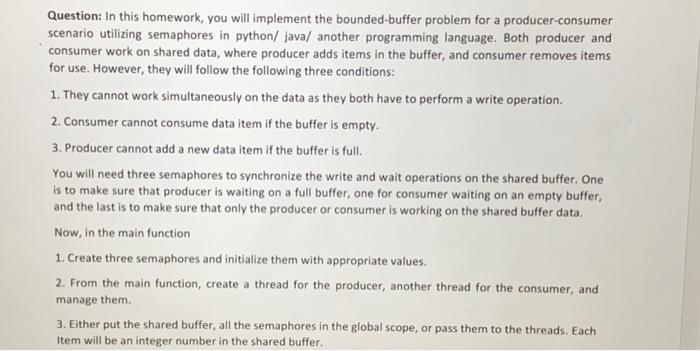Solved Question: In this homework, you will implement the | Chegg.com