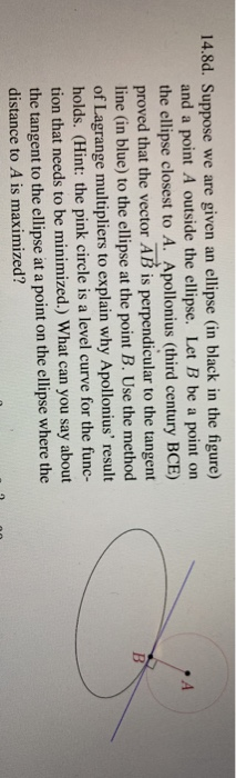 Solved 14.8d. Suppose we are given an ellipse (in black in | Chegg.com