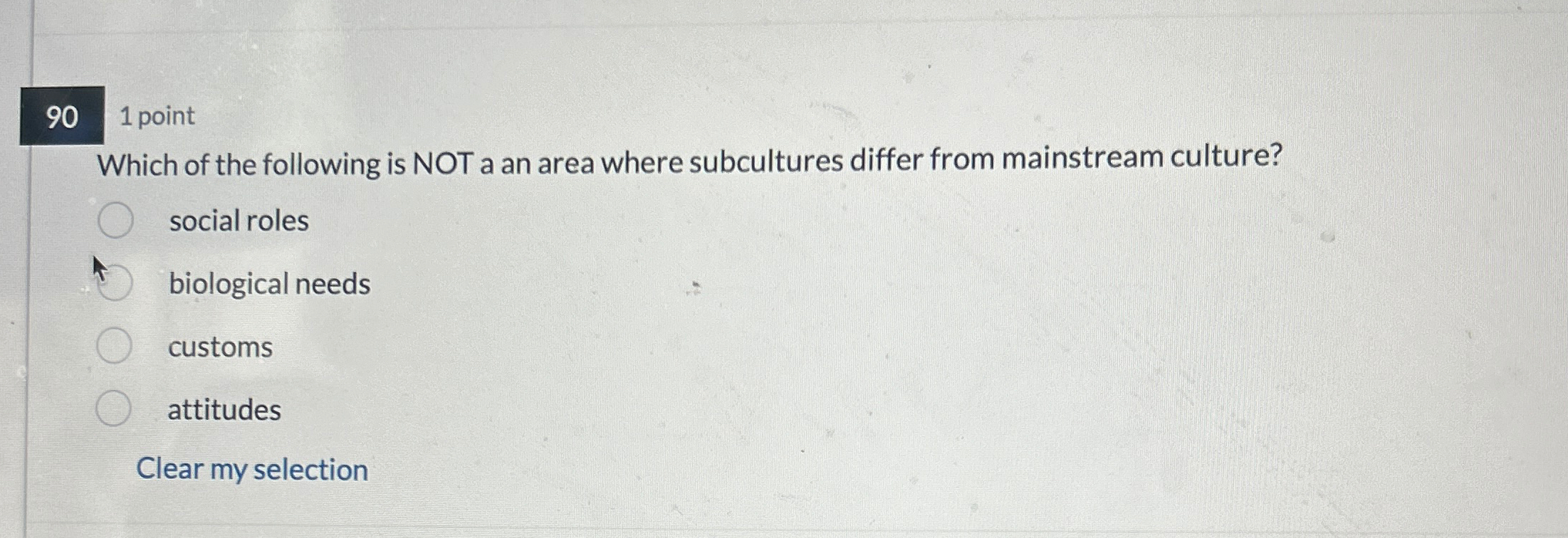 Solved 901 ﻿pointWhich of the following is NOT a an area | Chegg.com