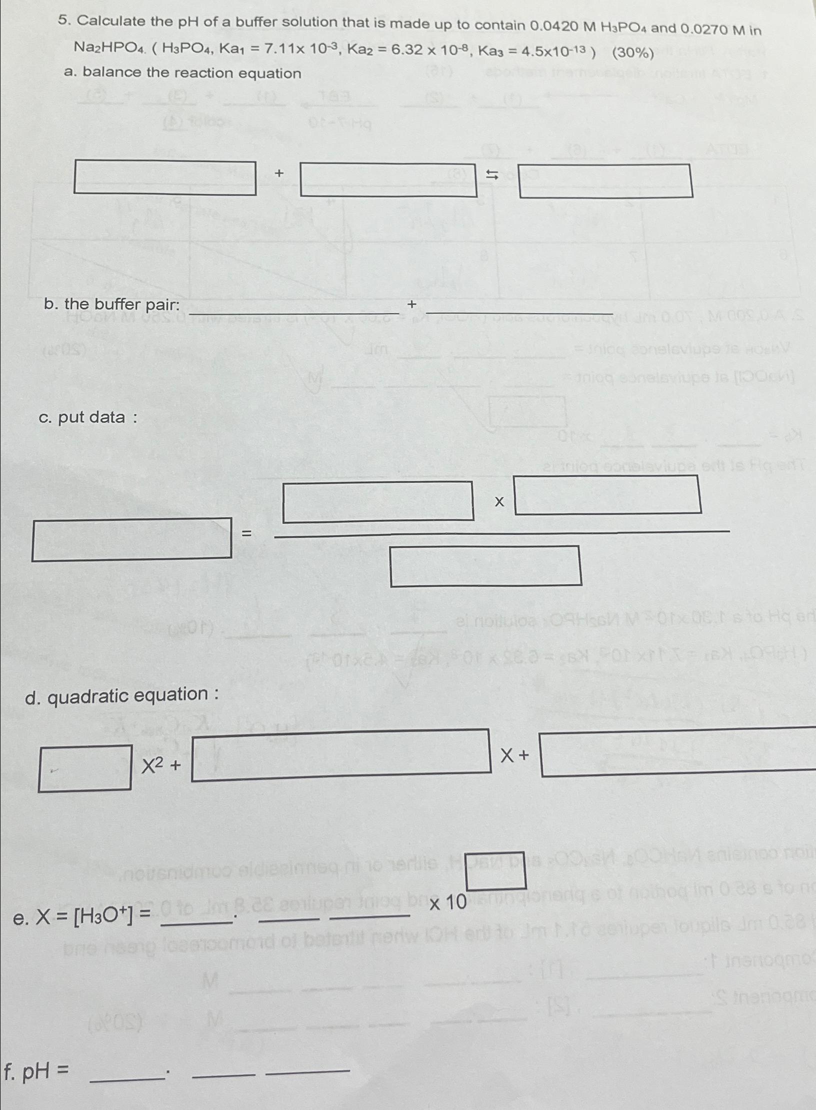 Solved Calculate the pH ﻿of a buffer solution that is made | Chegg.com