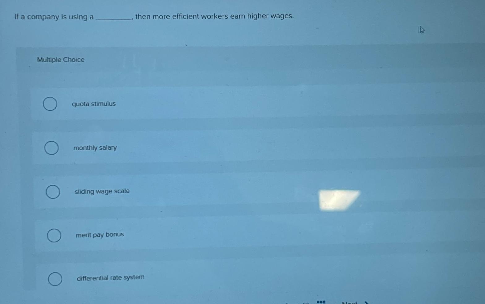 Solved If a company is using a then more efficient workers | Chegg.com
