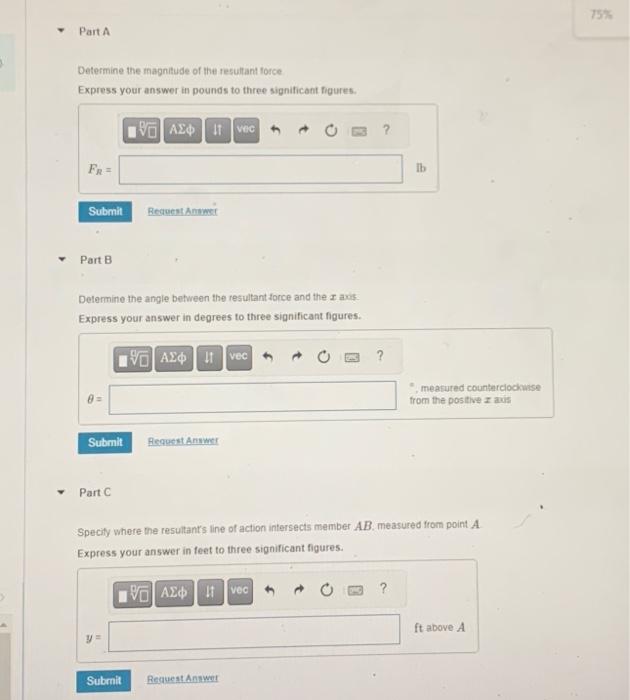 [Solved]: Figure Replace the force system acting on th