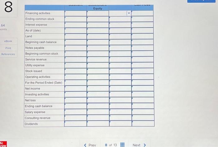 Solved Required: Identify the financial statements on which | Chegg.com