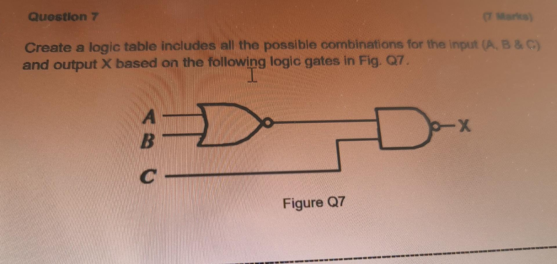 Solved Create a logic table includes all the possible | Chegg.com