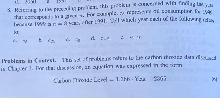 Solved 8. Referring to the preceding problem, this problem | Chegg.com