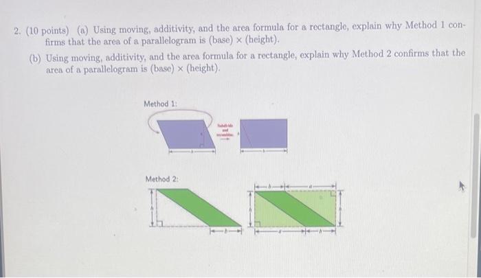 Solved 2. (10 points) (a) Using moving, additivity, and the | Chegg.com