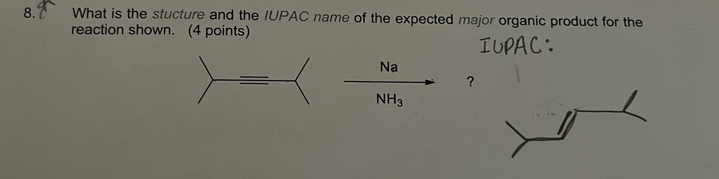 Solved What is the stucture and the IUPAC name of the | Chegg.com
