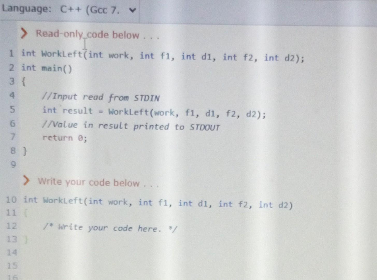 Solved Problem Statement Work = Force * Displacement | Chegg.com