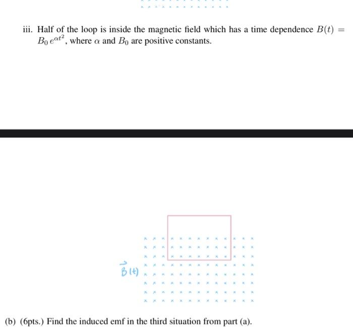 Solved A conducting rectangular loop of sides a and b is | Chegg.com