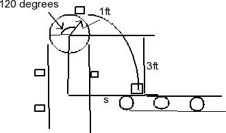 Solved The buckets ont he conveyor travel with a speed of 15 | Chegg.com