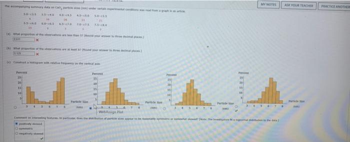 Solved The accompanying summary data on CeO2 particle sizes | Chegg.com