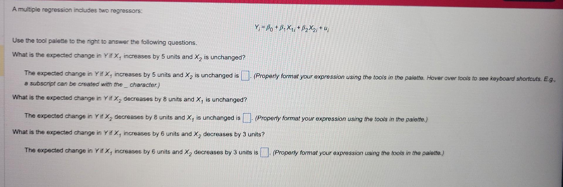 Solved A Multiple Regression Includes Two Regressors 