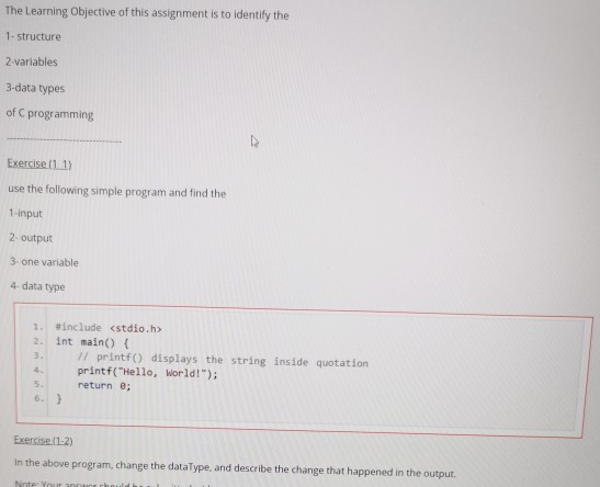 Solved I want solve exercise 1 and exercise 2 step by step | Chegg.com