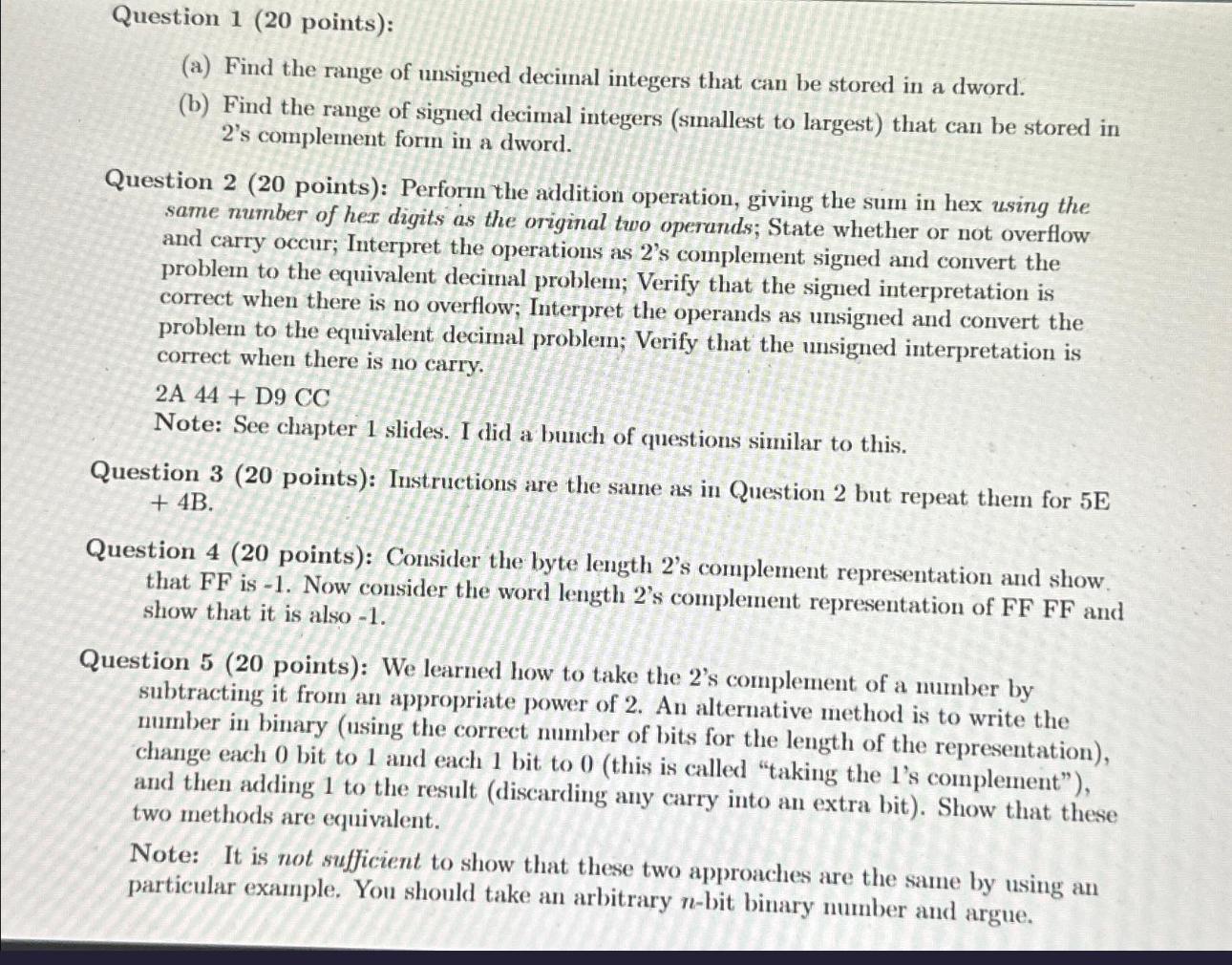 Solved Question 1 (20 ﻿points):(a) ﻿Find the range of | Chegg.com