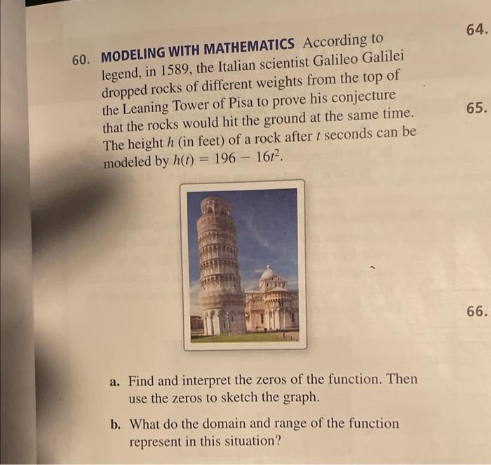 Solved 60. MODELING WITH MATHEMATICS According to legend, in | Chegg.com