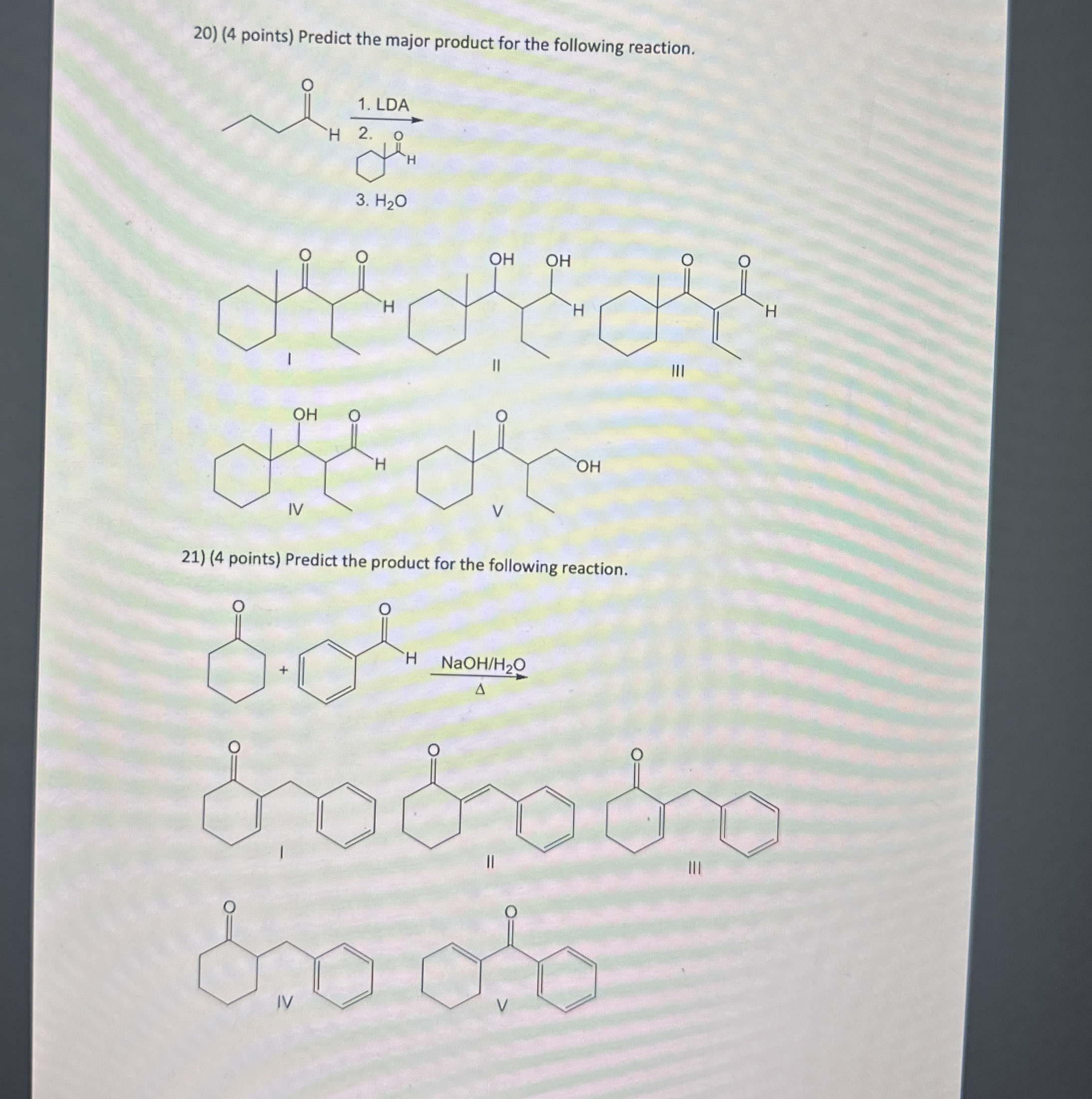 Solved (4 ﻿points) ﻿Predict the major product for the | Chegg.com