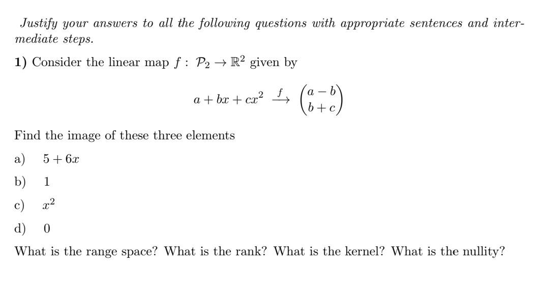 Solved Justify your answers to all the following questions | Chegg.com