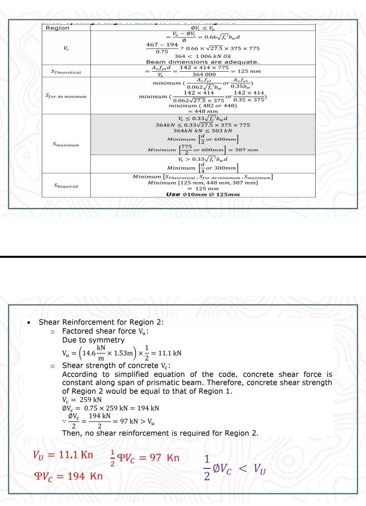 Solved Reinforcement Concrete Design solve the problem step | Chegg.com